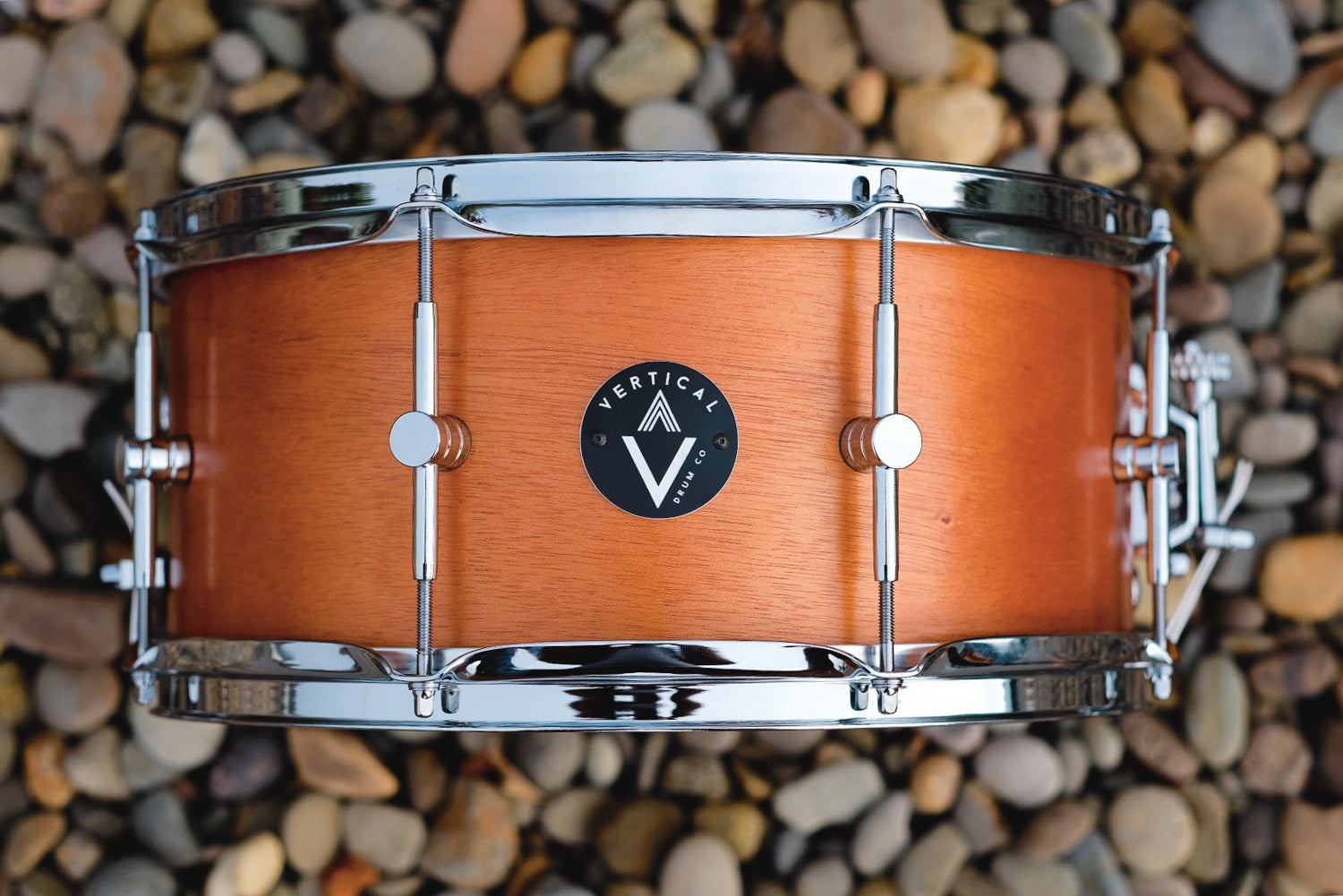 Vertical Drum Co. Intro 6.5×14” 6-Ply Snare Drum – Red Cymbals